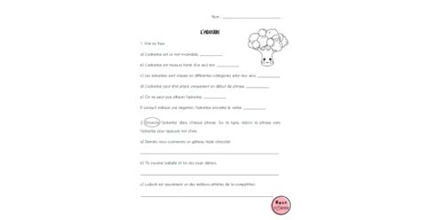 Ma grammaire cultivée exercices adverbe