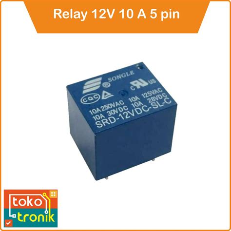 Jual Relay Songle 12V 10A SRD 12VDC SL C 5P 5 Pin 5 Kaki Shopee