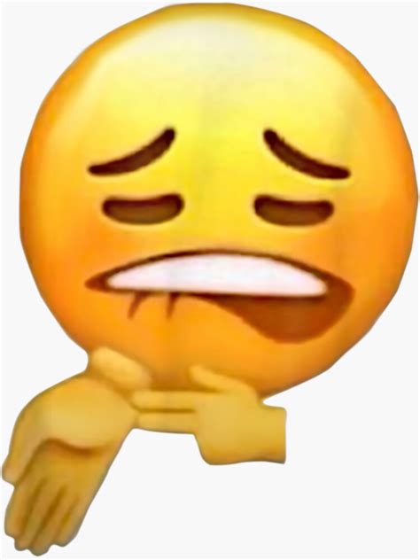 Sheesh Face Meme Biting Lip And Pointing At Arm Sticker By