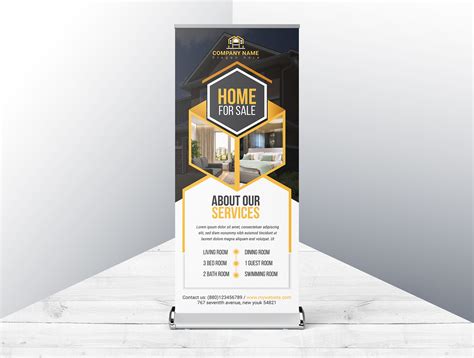 Real Estate Roll Up Banner Design Template On Behance