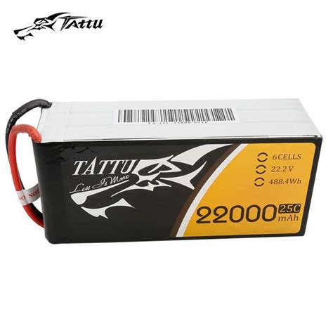 Gens Tattu Plus 22000mAh 25C 6S1P Lipo Smart Battery Pack With AS150