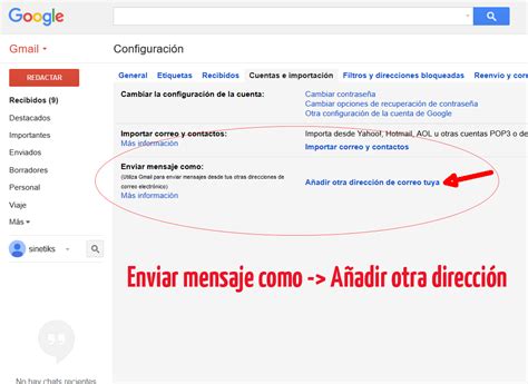 Cómo configurar el servidor de salida SMTP en GMAIL Sinetiks