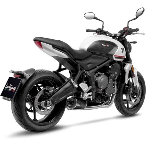 Ligne Complète LEOVINCE LV ONE EVO BLACK EDITION ACIER INOX TRIUMPH