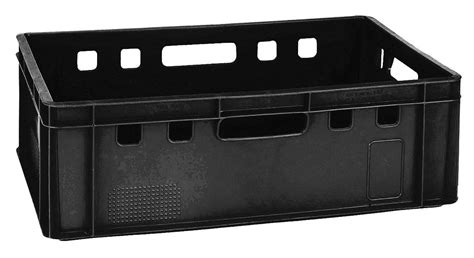 Gastlandobox Lager Kiste Transportkiste Eurobox E Schwarz Neu