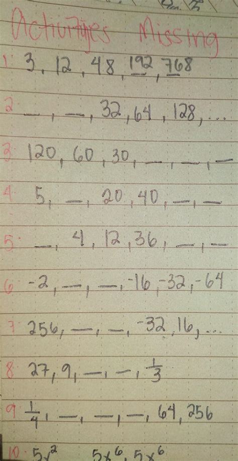 find the missing term in each geometric sequence brainly ph