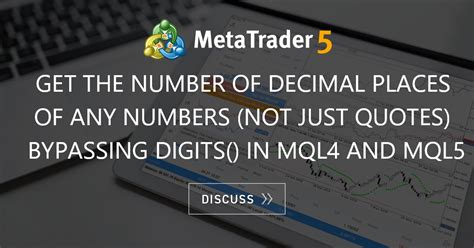 Get The Number Of Decimal Places Of Any Numbers Not Just Quotes