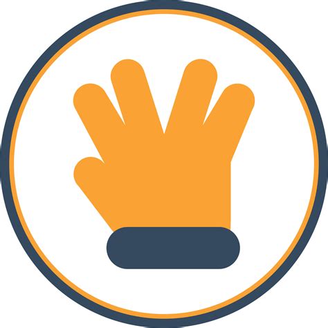 Hand Spock Vector Icon Design 14978570 Vector Art At Vecteezy