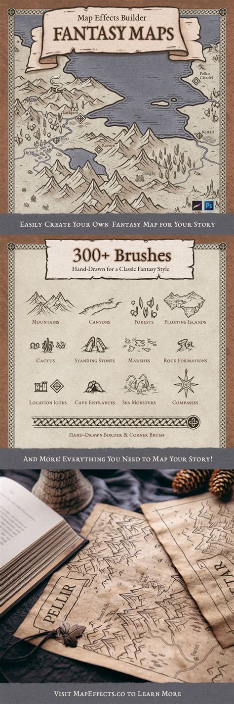 The Fantasy Map Builder By Map Effects Includes 300 Hand Drawn Brushes