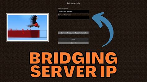 Minecraft Bridging Server Ip Address Youtube