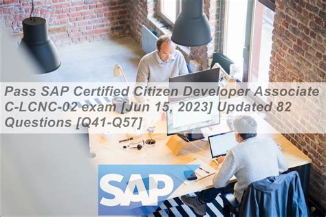 Pass Sap Certified Citizen Developer Associate C Lcnc Exam Jun