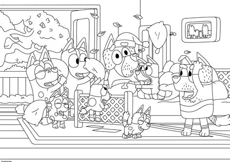 Imprimer Coloriage Bluey Et Bingo Esam Solidarity