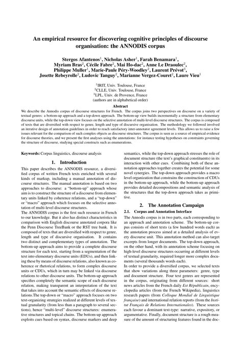 pdf an empirical resource for discovering cognitive principles of discourse organisation the