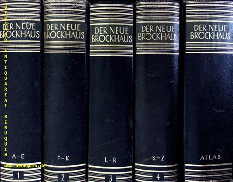 Der Neue Brockhaus Allbuch In Vier B Nden Und Einem Atlas Von Lexika
