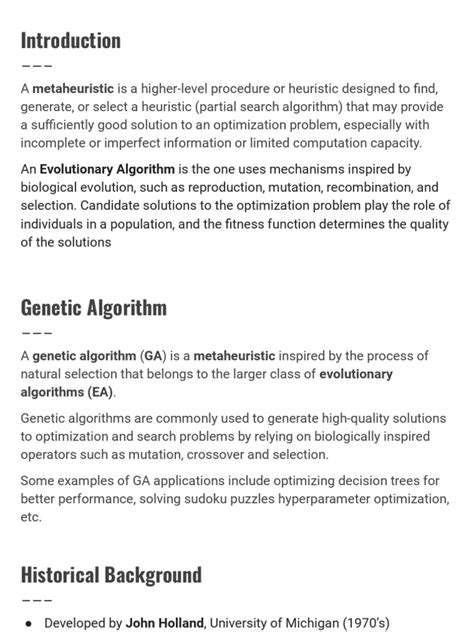 genetic algorithm pdf