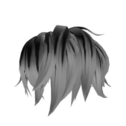 Black To White Fluffy Messy Boy Hair Roblox Item Rolimon S