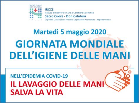 5 Maggio Giornata Mondiale Del Lavaggio Delle Mani IRCCS Ospedale