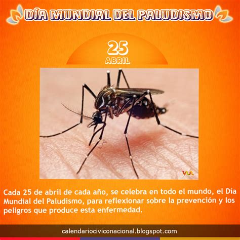 25 Abril Día Mundial del Paludismo