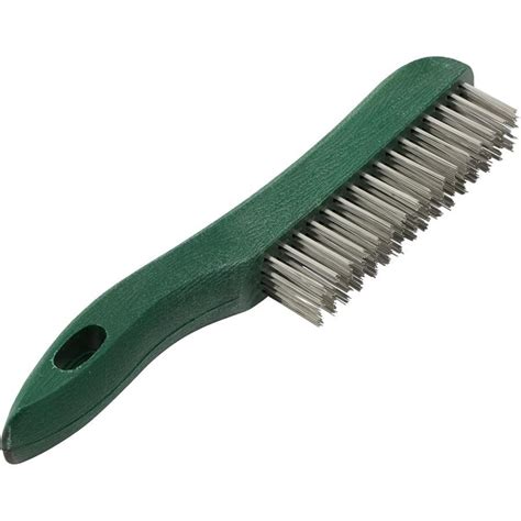 Brosse métallique de 10 po pour chaussure avec manche acier inoxydable
