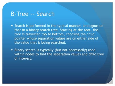 ppt b tree powerpoint presentation free download id 3359968