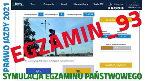Cały egzamin na prawo jazdy 2021 część 93 kategoria B YouTube