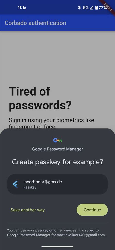 Corbado Auth Flutter Package