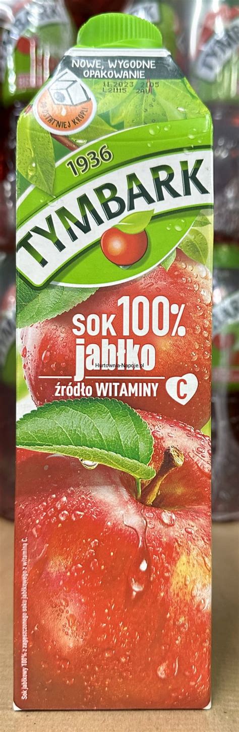 Tymbark sok jabłkowy 1l karton Hurtownia z napojami 1800 produktów