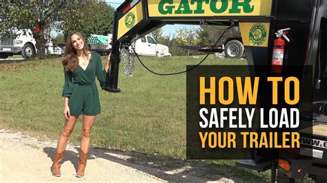 How To Safely Load A Trailer Youtube