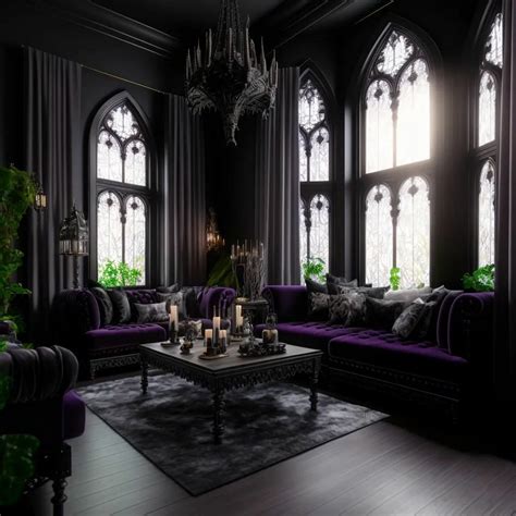 Gothic Living Room Cool Ways To Make A Grand Statement