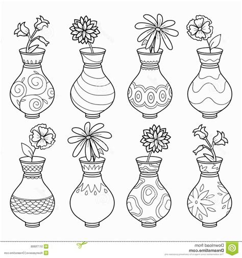 11 Fantaisie Coloriage Vase Pictures Free Vector Art Painting Art