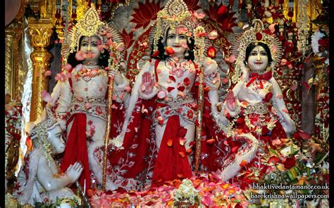 To View Sita Rama Laxman Hanuman Wallpaper Of Bhaktivedanta Manor In