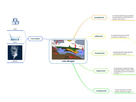Ciclo Del Agua Mind Map