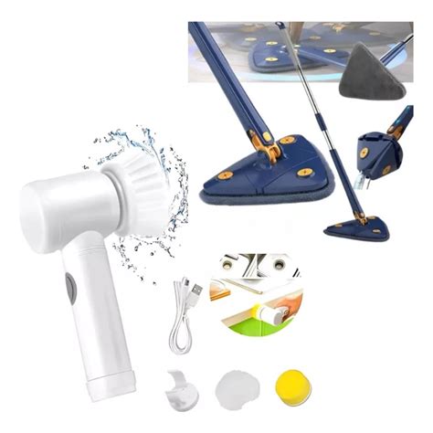 Kit Escova De Limpeza Elétrica 5 Em 1 Multifuncional Sem fio