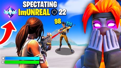 I Spectated The BEST Unreal Ranked Player In OG Fortnite YouTube