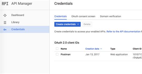 Using Postman To Access Oauth Google Apis Stack Overflow