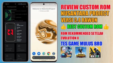Review Custom Rom Nusantara Project Versi 3 4 Rawon Android 11 Tes