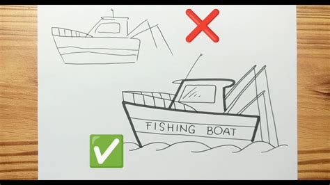 From Novice To Pro Learn How To Draw A Fishing Boat In Just Easy