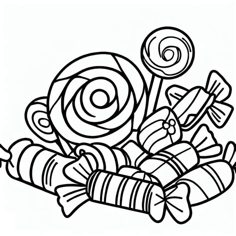 Coloriage Bonbons à imprimer sur ColoriageEnfant