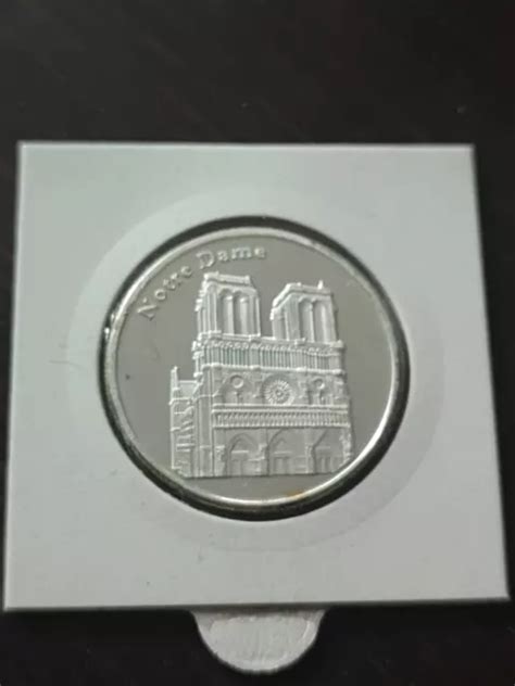MÉDAILLE SOUVENIR ET Patrimoine Cathédrale Notre Dame De Paris Argent