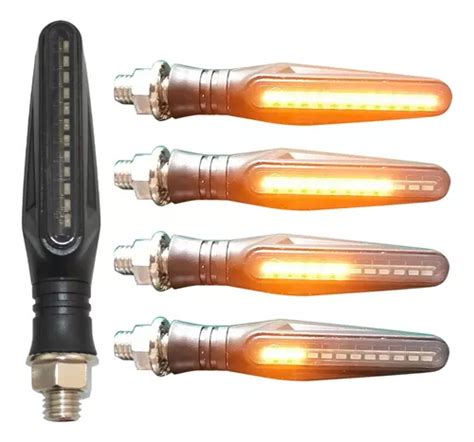 Kit 04 Piscas Slim Moto Seta Led Sequencial Universal MercadoLivre
