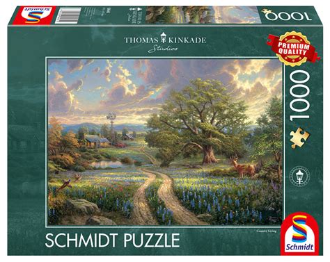 Toys for Children Schmidt Pq Puzzle 1000 Thomas Kinkade Życie na wsi price