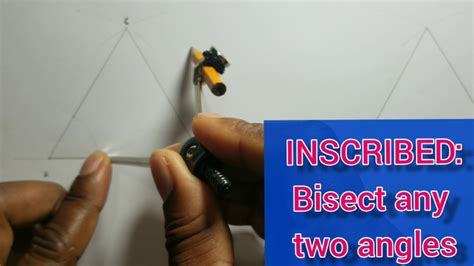 how to inscribe and circumscribe a circle to a triangle youtube