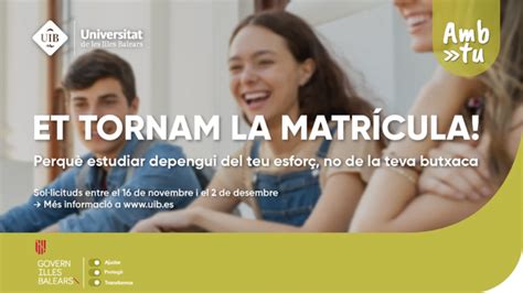 Requisitos económicos para obtener una beca en la UIB Accede a la
