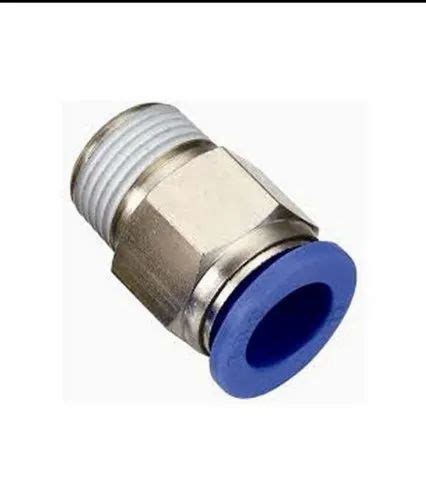 Stainless Steel Male PU Connector Working Pressure 0 145 Psi At 20