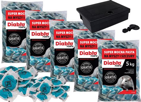 Diablo Forte Pasta Trucizna Na Gryzonie Myszy Kg Saszetki Myszy