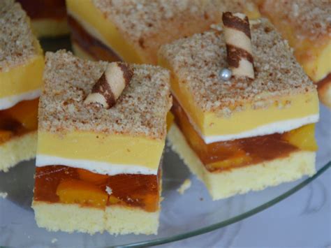 Ciasto Brzoskwiniowe Warstwowe Przepis PrzyslijPrzepis Pl