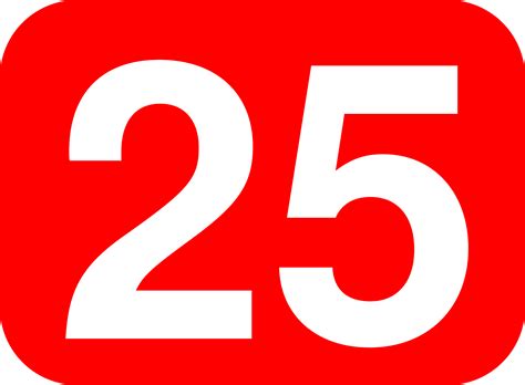 Bold Red Background With Number Design Clipart Png Png All