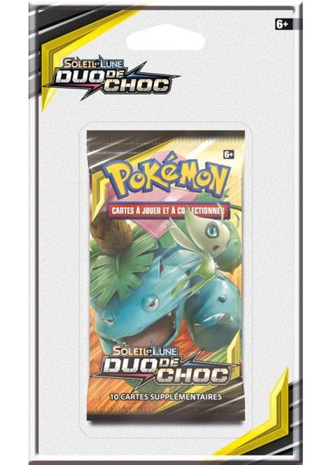 Booster Pokémon Soleil et Lune 9 Duo de choc Modèle aléatoire Carte à