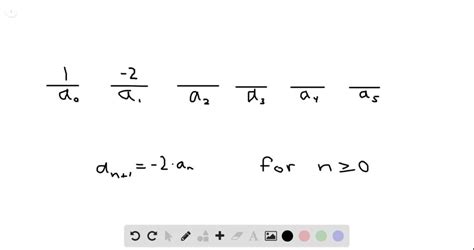 solved find the next four values of the sequence {an} on the basis of the values of a0 a1 a2