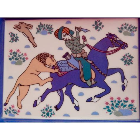 Cendrier vide poche Hermès Cavalier perse