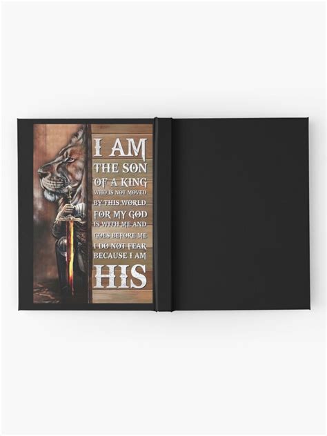 Cuaderno de tapa dura Guerrero Con León Soy Hijo De Un Rey Que No Se